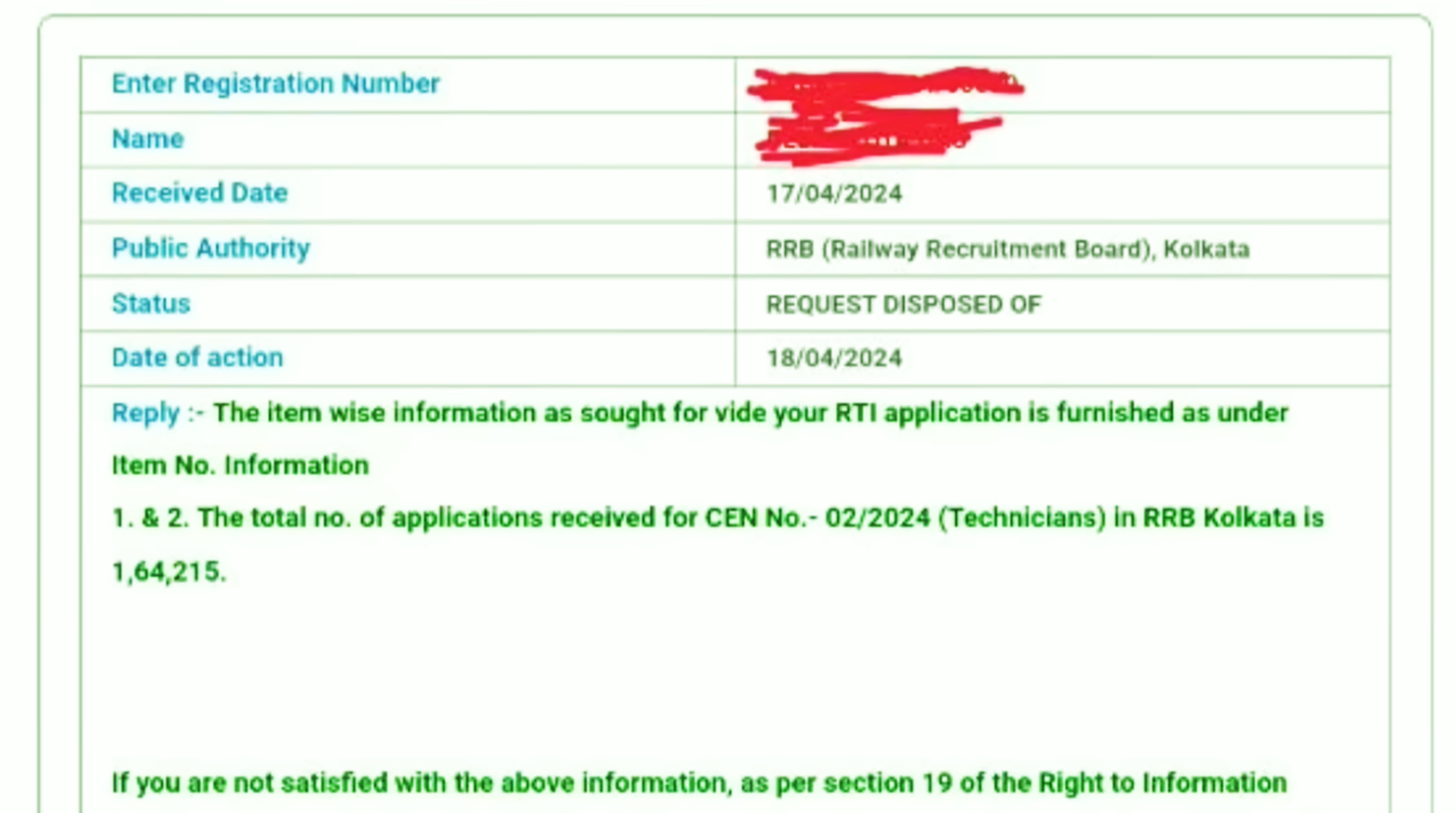 RRB Technician total form fill up 2024, RRB CEN 02/2024 ‣ Anil Sir ITI