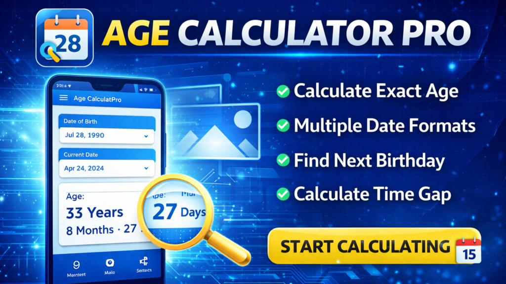 Age Calculator Pro - Anil Sir ITI